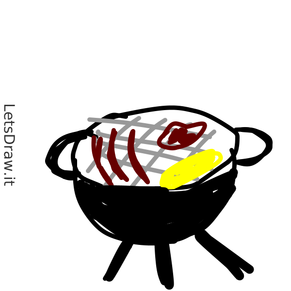 How to draw barbecue / sj53epmz9.png / LetsDrawIt