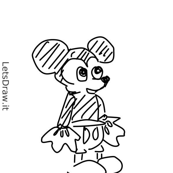 How to draw Mickey Mouse / sjoibymkw.png / LetsDrawIt