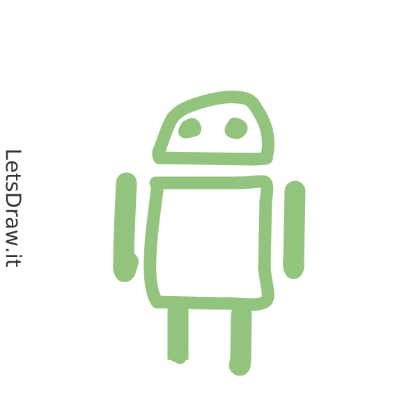 How to draw Android / skmcem4f9.png / LetsDrawIt