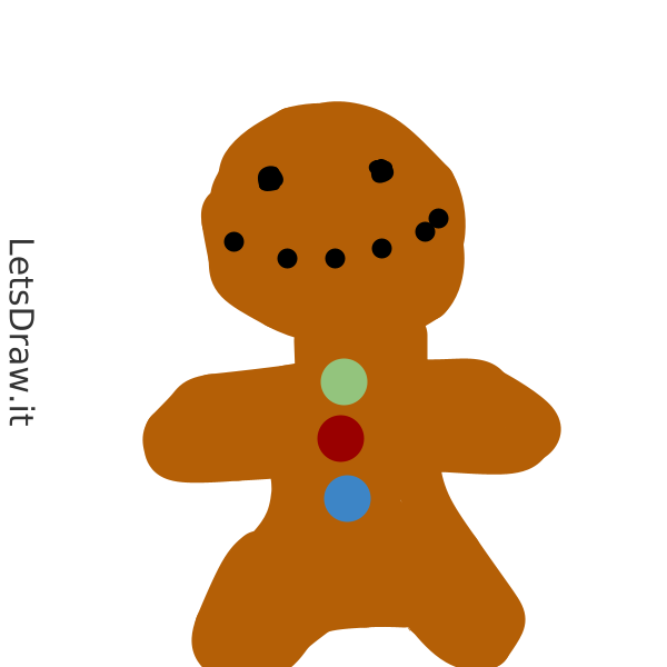 How to draw gingerbread / smxqg43ji.png / LetsDrawIt