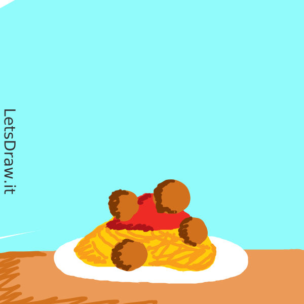 How to draw meatball / sof3x19x3.png / LetsDrawIt