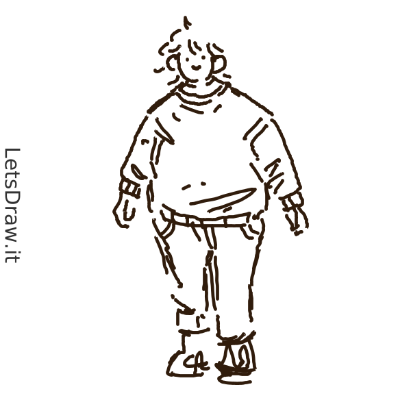 How to draw fat man / sofpqhyo5.png / LetsDrawIt