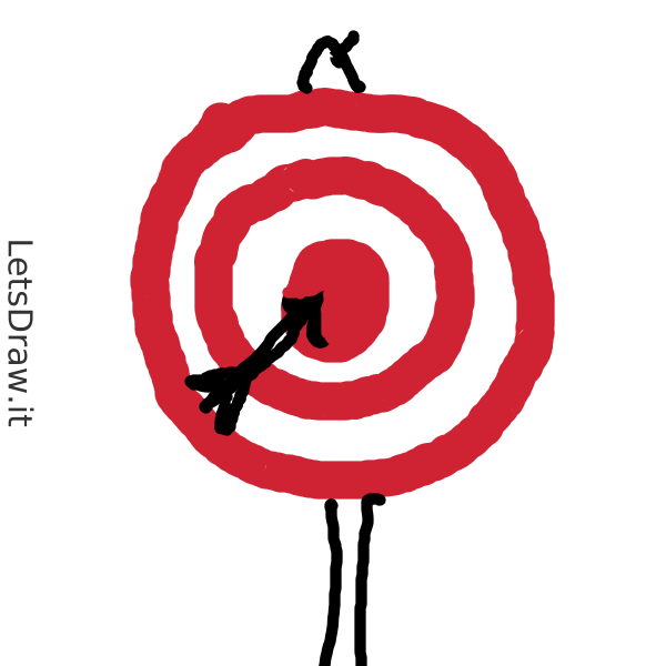 How to draw Target / sonxtj7tt.png / LetsDrawIt