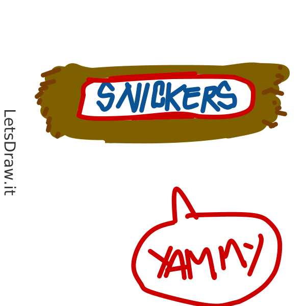 How to draw Snickers / sos1gpt9w.png / LetsDrawIt