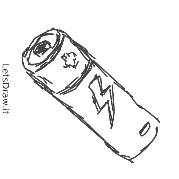 How to draw battery / souw8tsje.png / LetsDrawIt