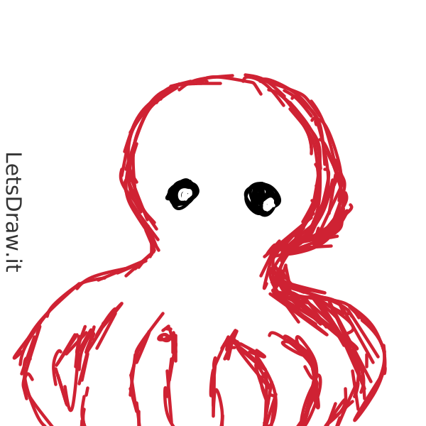 Makkelijke Octopus Tekening