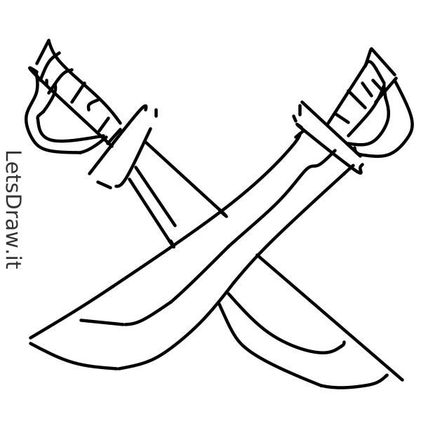 How to draw Swords / ssdkg1k47.png / LetsDrawIt