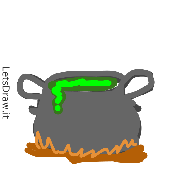 How to draw Cauldron / st9ffxhze.png / LetsDrawIt