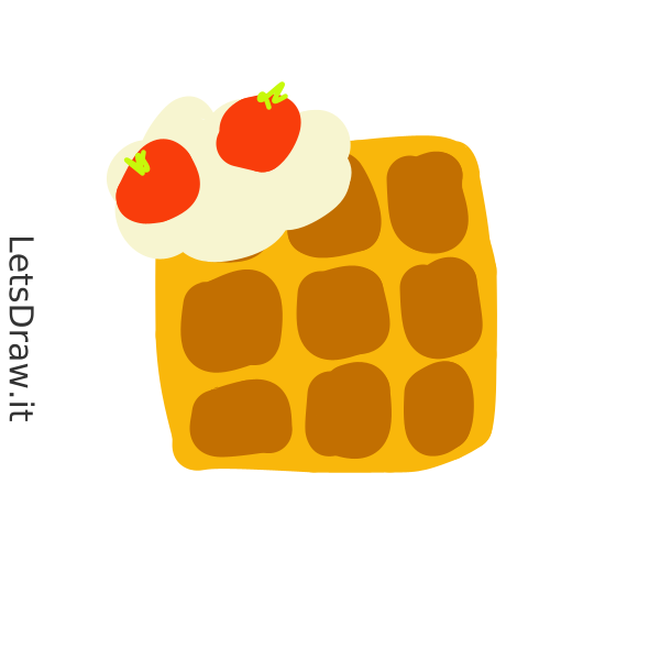 How to draw waffle / sujxmd8kz.png / LetsDrawIt