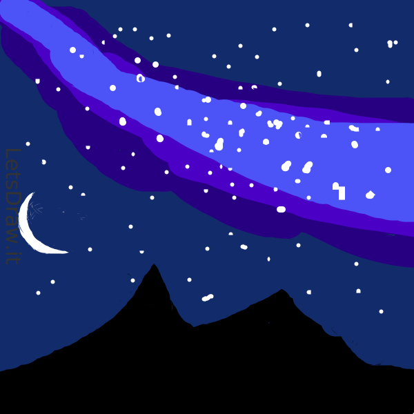 How to draw night sky / swdsow6gw.png / LetsDrawIt