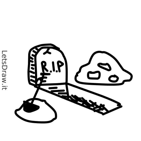 How to draw grave / sxj1dsofr.png / LetsDrawIt