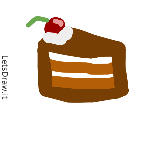 How to draw chocolate cake / syffgch7i.png / LetsDrawIt