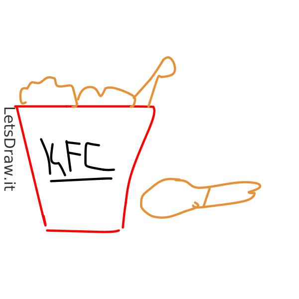 How to draw Fried chicken / t13383ucs.png / LetsDrawIt