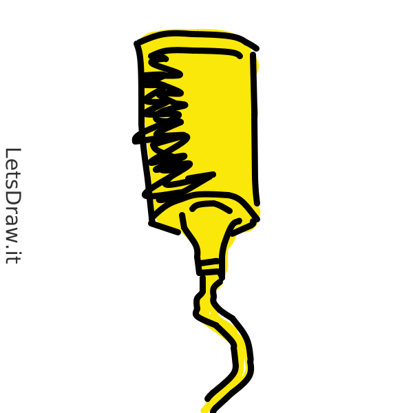 How to draw mustard / LetsDrawIt