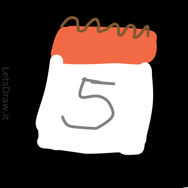 How to draw calendar / t6enr57ia.png / LetsDrawIt