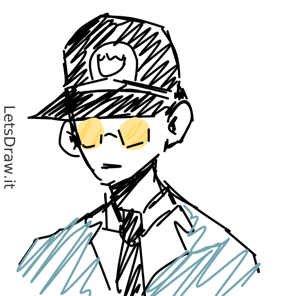 How to draw police / t6p8fmi4c.png / LetsDrawIt