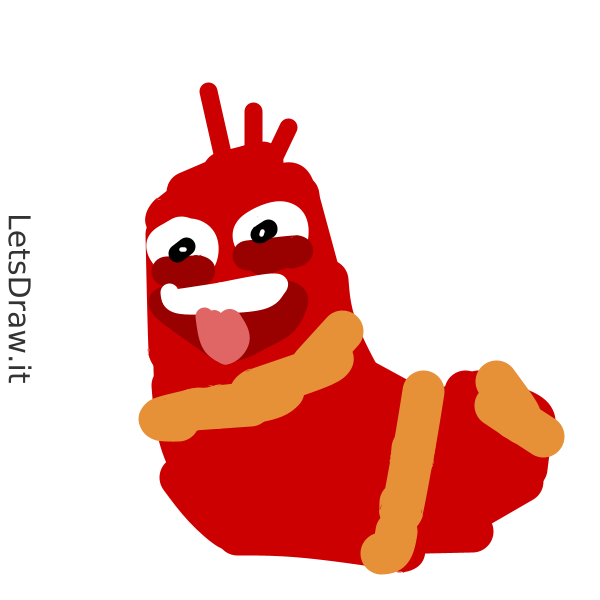 How to draw larva / t6r1bfqw9.png / LetsDrawIt