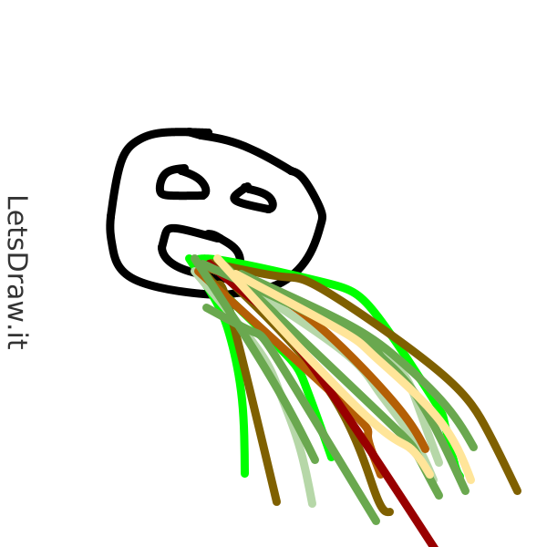 How to draw vomit / t743gkoch.png / LetsDrawIt