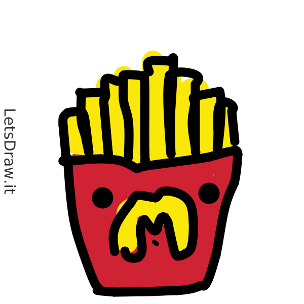How to draw french fries / t7rn8h3h.png / LetsDrawIt