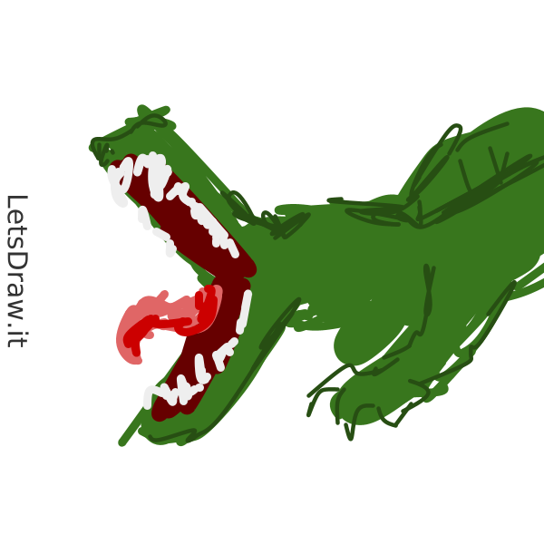 How to draw alligator / taijf5wgo.png / LetsDrawIt