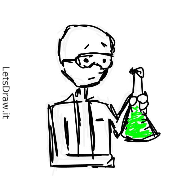 How to draw scientist / taph833c3.png / LetsDrawIt