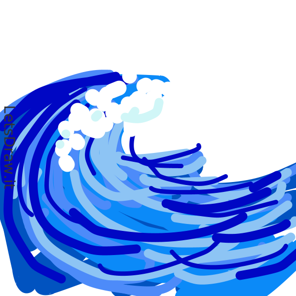 How to draw ocean / tcykcaws6.png / LetsDrawIt