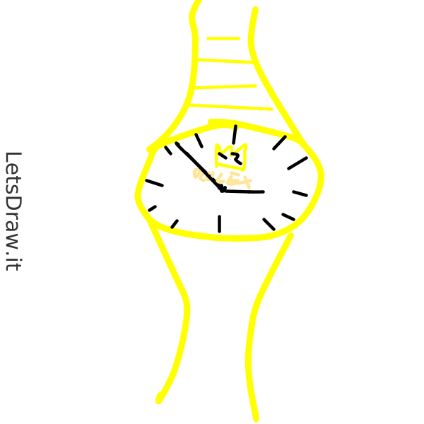 How to draw watch / tdhyex6iq.png / LetsDrawIt