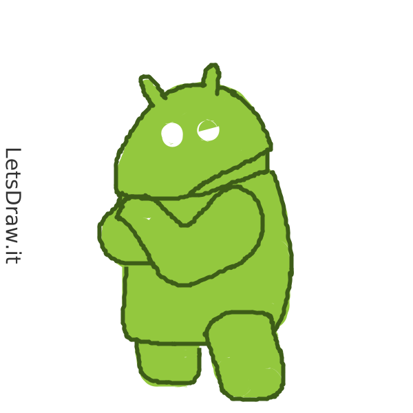 How to draw Android / te3kob5os.png / LetsDrawIt