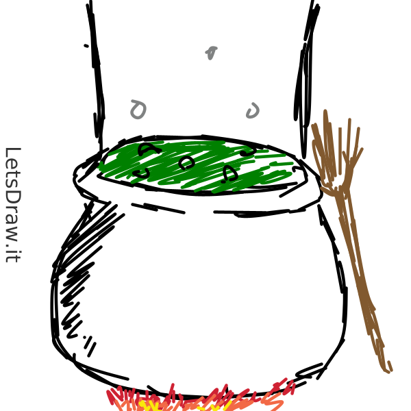 How to draw Cauldron / tge1b3bcy.png / LetsDrawIt