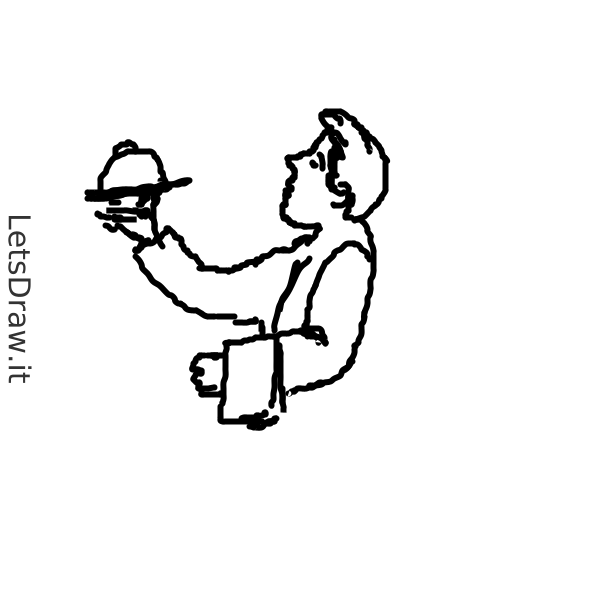 How to draw waiter / th51xs8ea.png / LetsDrawIt