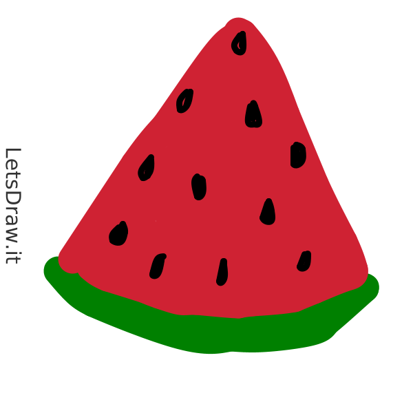 How to draw watermelon / thj8rdzgt.png / LetsDrawIt