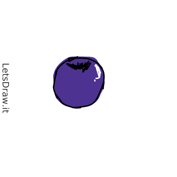 How to draw blueberry / tjhdnnhqm.png / LetsDrawIt