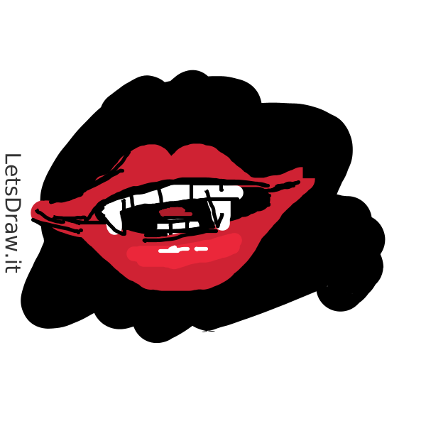 How to draw fangs / to56qtedk.png / LetsDrawIt