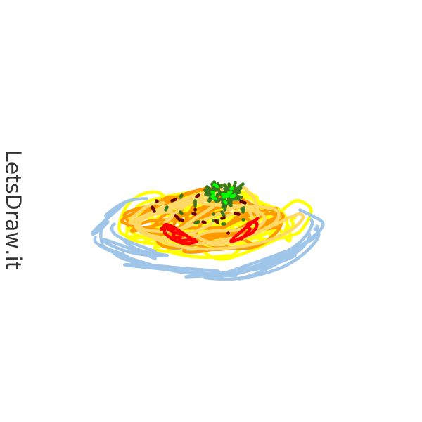 How to draw pasta / tpmienjpi.png / LetsDrawIt