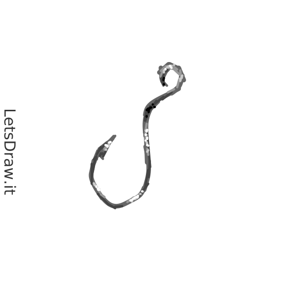 How to draw Fish hook / trd9emz3q.png / LetsDrawIt