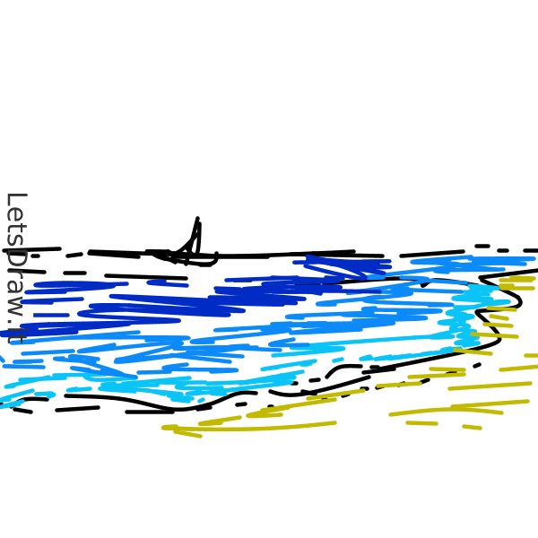 How to draw sea / tt98k44ja.png / LetsDrawIt