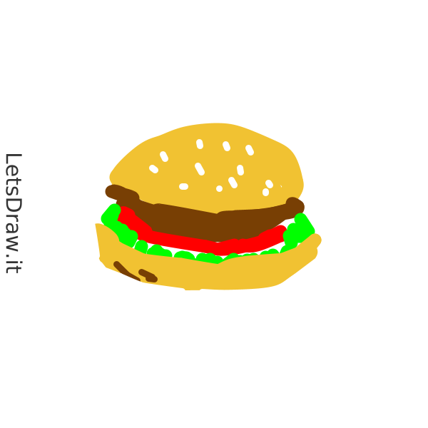 How to draw burger / ttgy5mfa.png / LetsDrawIt