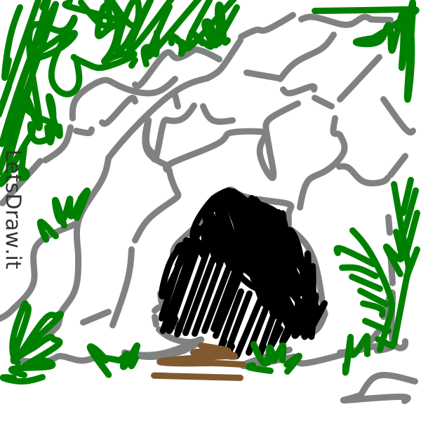 How to draw cave / tumg8udo.png / LetsDrawIt