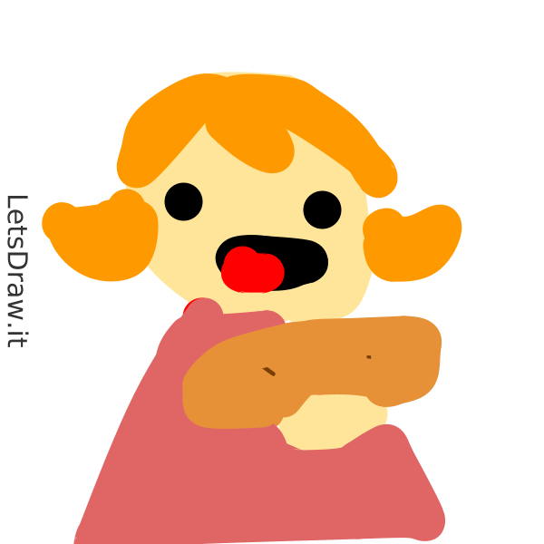 How to draw eating / tw5mgeirb.png / LetsDrawIt