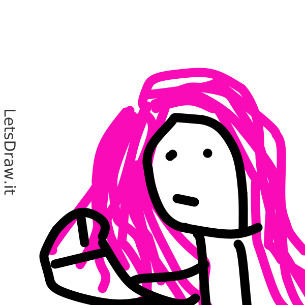 How to draw wig / tx4mmdcx1.png / LetsDrawIt