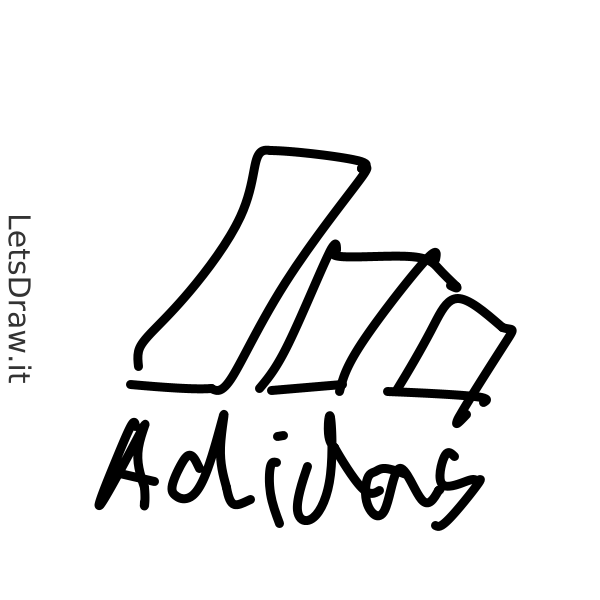 How to draw Adidas / tx5mcw384.png / LetsDrawIt