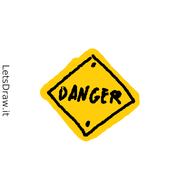 How to draw danger / txzaoybso.png / LetsDrawIt