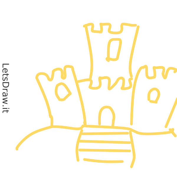 How to draw sand castle / tz3aeu3k1.png / LetsDrawIt