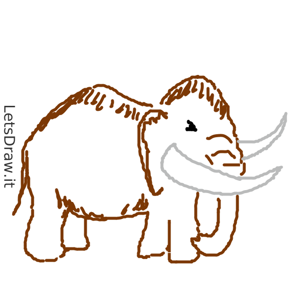 How to draw mammoth / tzait7wta.png / LetsDrawIt