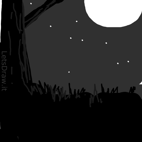 How to draw night / tziwqtc78.png / LetsDrawIt