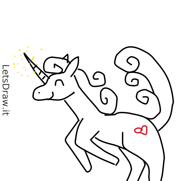How to draw unicorn / tznwdxis3.png / LetsDrawIt