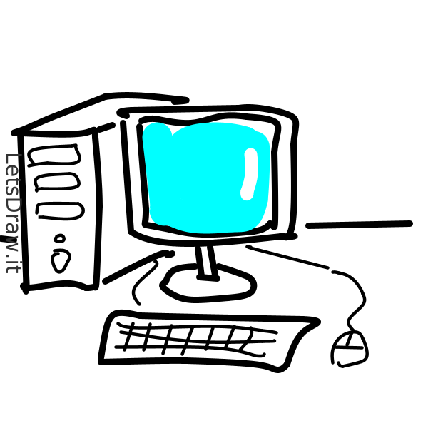 How to draw computer / u1yjgmt11.png / LetsDrawIt