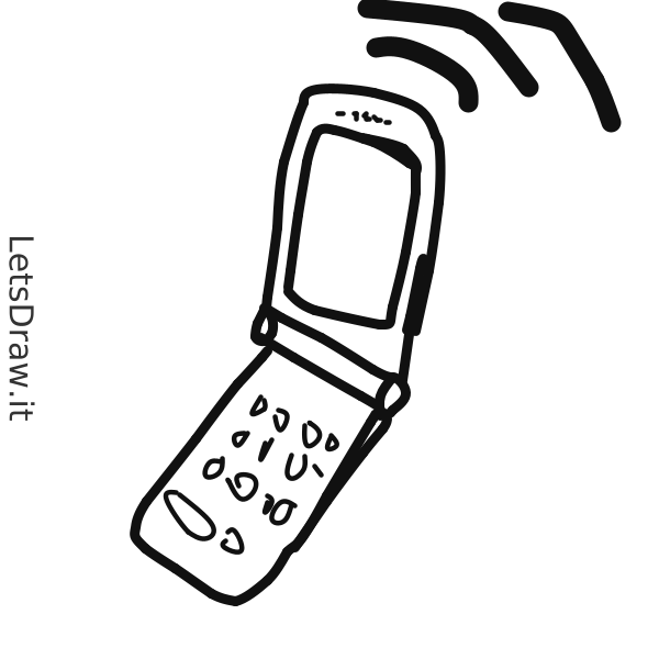 How to draw cellphone / u3i5jqdon.png / LetsDrawIt