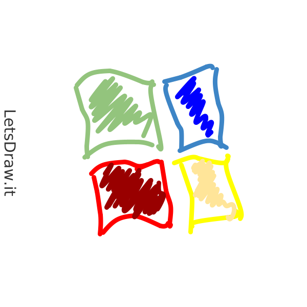 How to draw Windows / u4yk8m3xc.png / LetsDrawIt