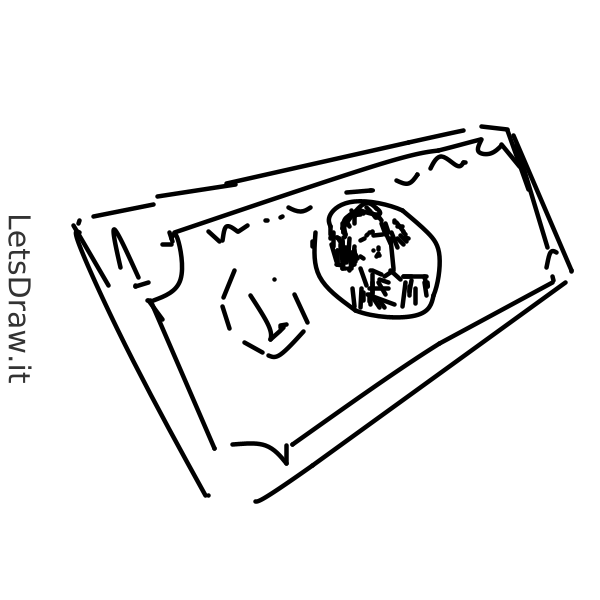 How to draw dollar / u5pirunyn.png / LetsDrawIt